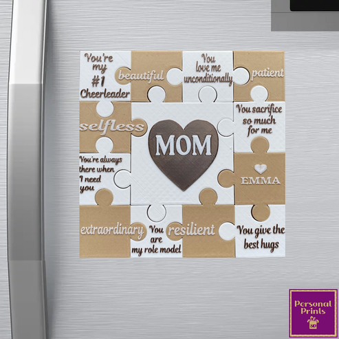 PERSONALISED MAGNETIC MOM PUZZLE – Personal Prints 3D